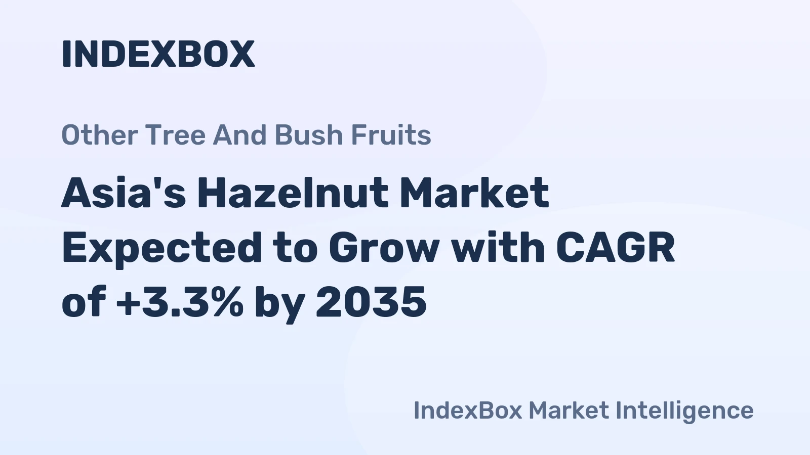 Asia's Hazelnut Market Expected to Grow with CAGR of +3.3% by 2035