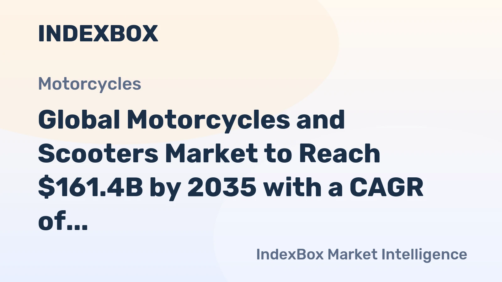 Global Motorcycles and Scooters Market to Reach $161.4B by 2035 with a CAGR of +1.7%