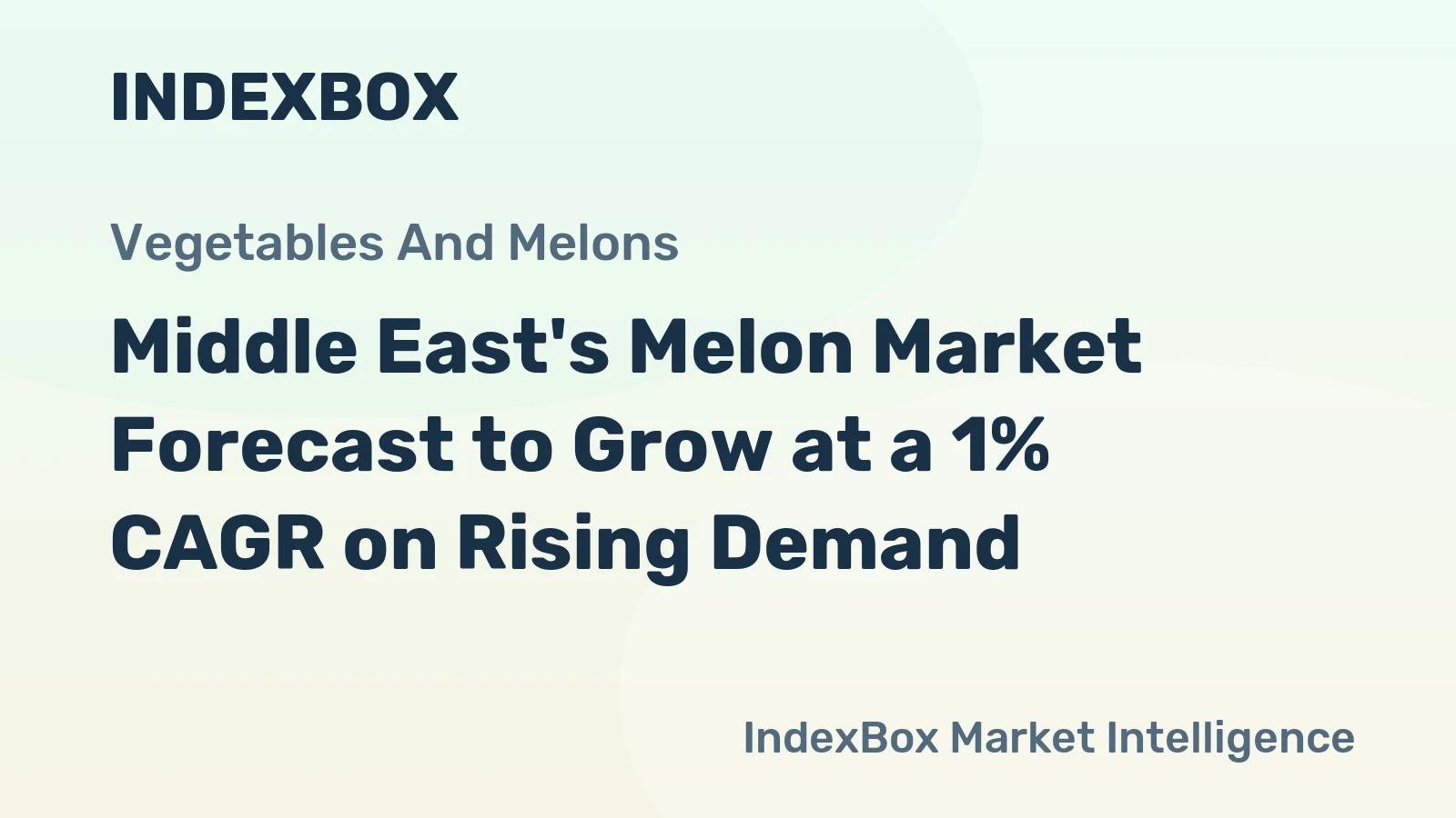 Middle East's Melon Market Forecast to Grow at a 1% CAGR on Rising Demand