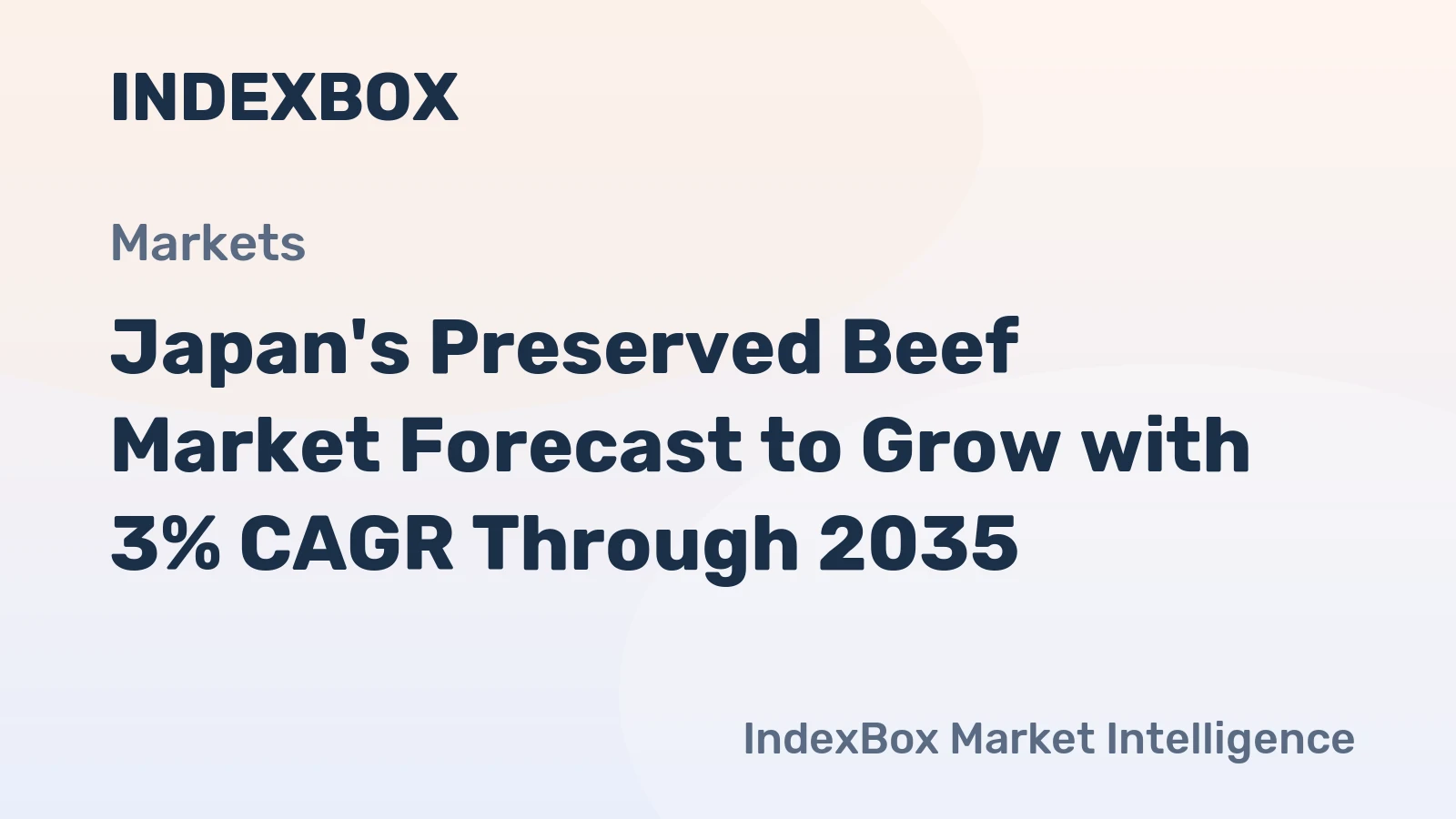 Japan's Preserved Beef Market Forecast to Grow with 3% CAGR Through 2035