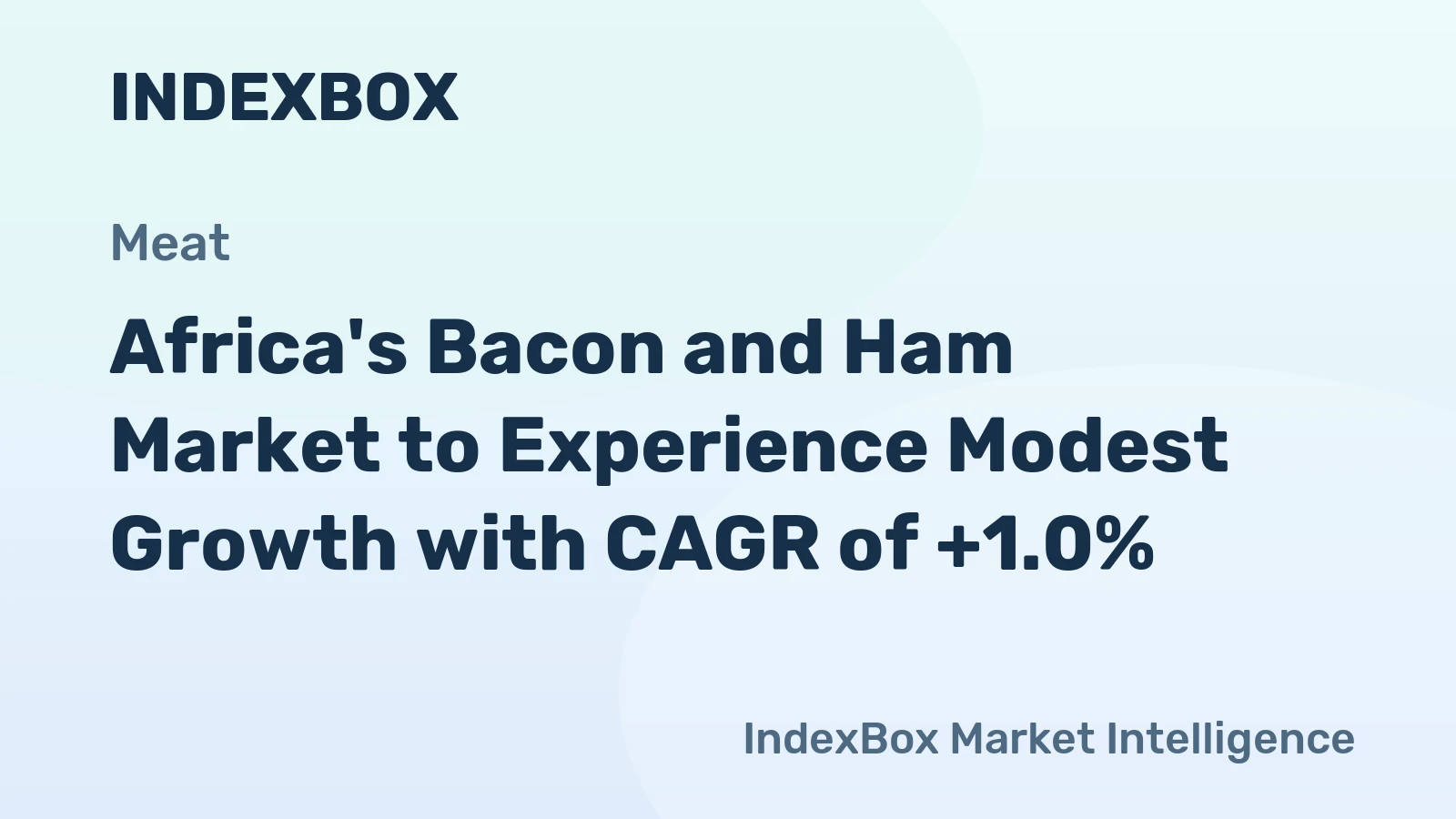 Africa's Bacon and Ham Market to Experience Modest Growth with CAGR of +1.0%