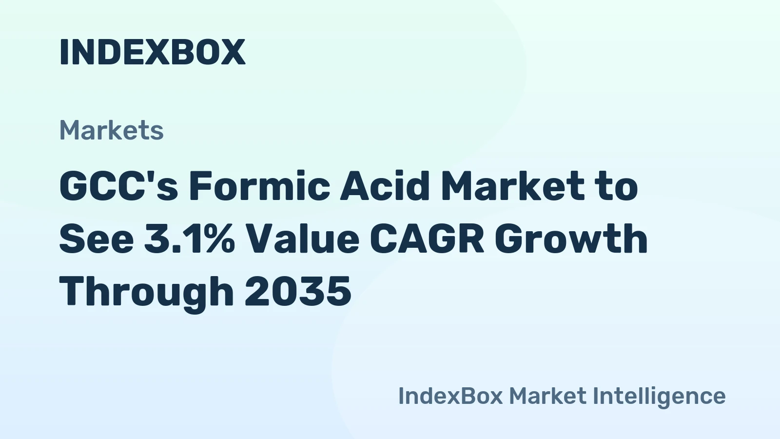 GCC's Formic Acid Market to See 3.1% Value CAGR Growth Through 2035