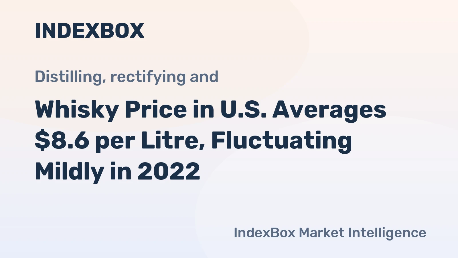 Whisky Price in U.S. Averages $8.6 per Litre, Fluctuating Mildly in 2022