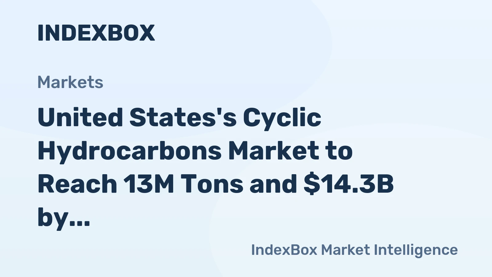 United States's Cyclic Hydrocarbons Market to Reach 13M Tons and $14.3B by 2035