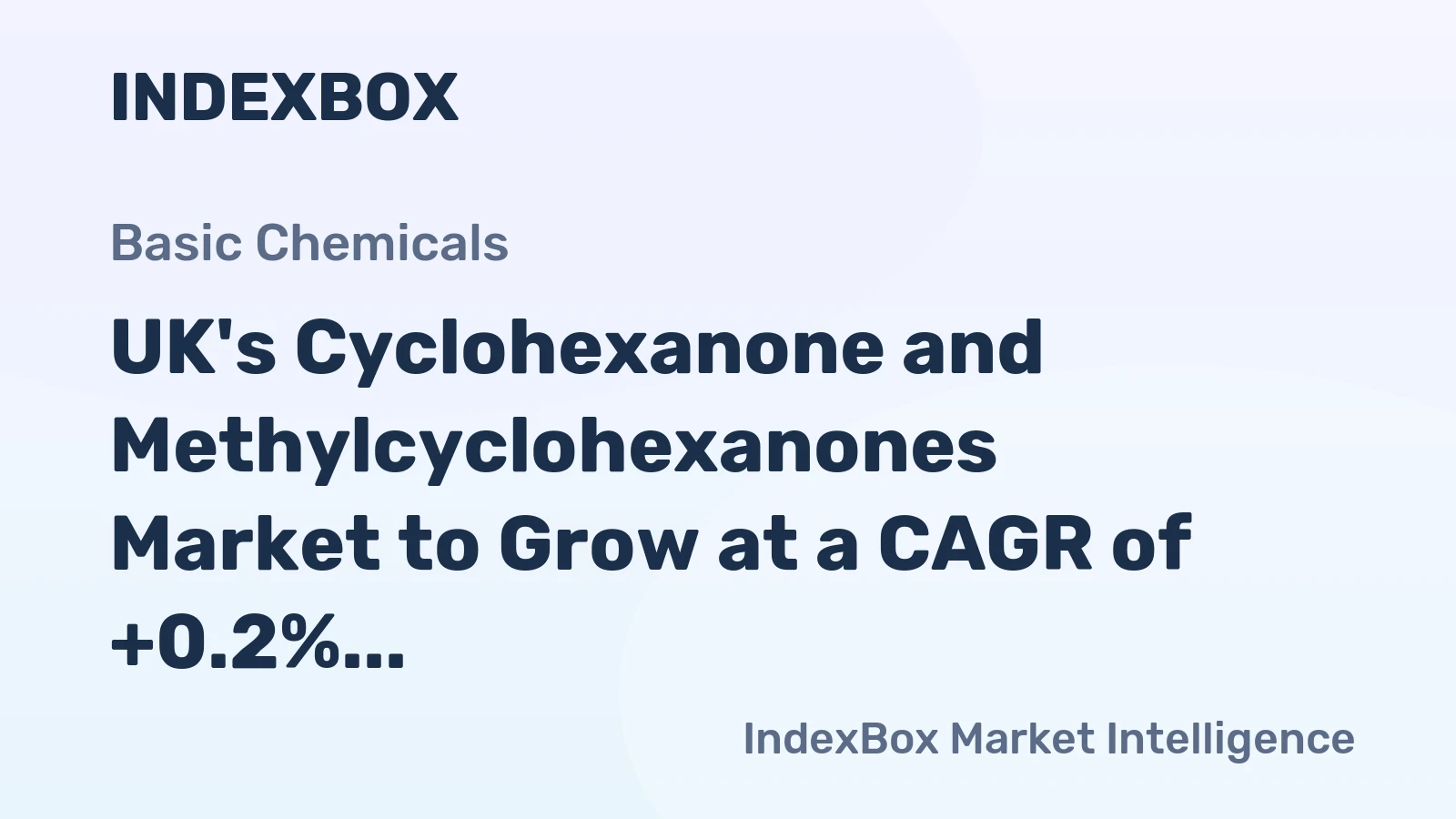 UK's Cyclohexanone and Methylcyclohexanones Market to Grow at a CAGR of +0.2% in Volume and +1.7% in Value from 2024 to 2035, Reaching $60M