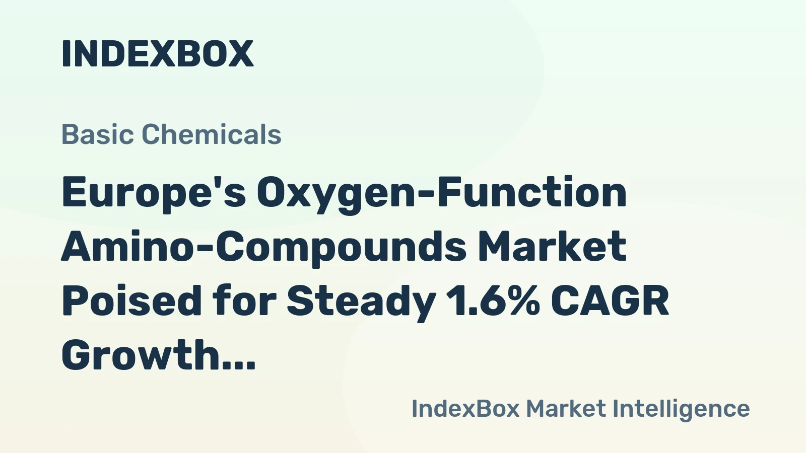 Europe's Oxygen-Function Amino-Compounds Market Poised for Steady 1.6% CAGR Growth Through 2035