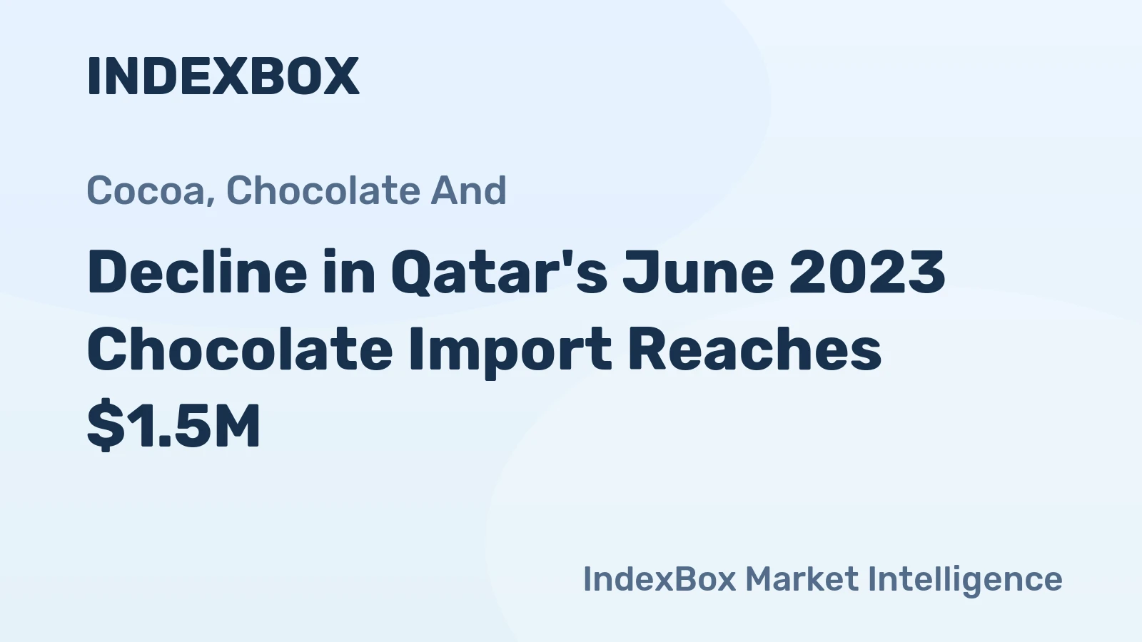 Decline in Qatar's June 2023 Chocolate Import Reaches $1.5M