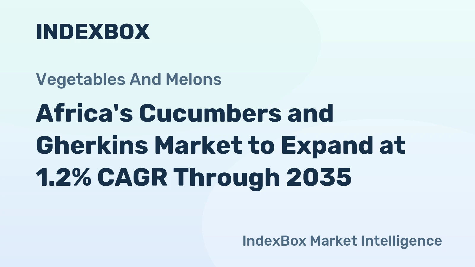 Africa's Cucumbers and Gherkins Market to Expand at 1.2% CAGR Through 2035