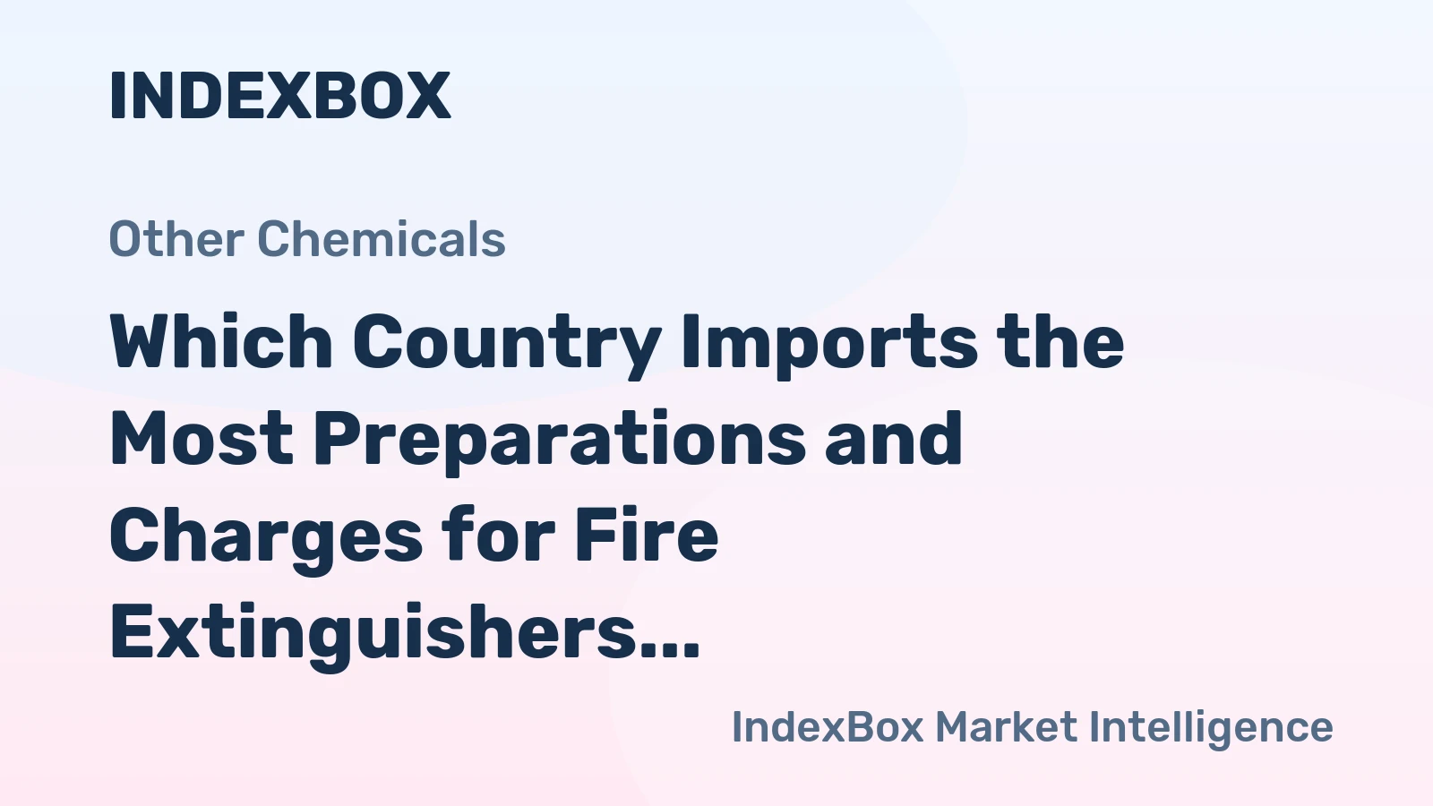 Which Country Imports the Most Preparations and Charges for Fire Extinguishers in the World?