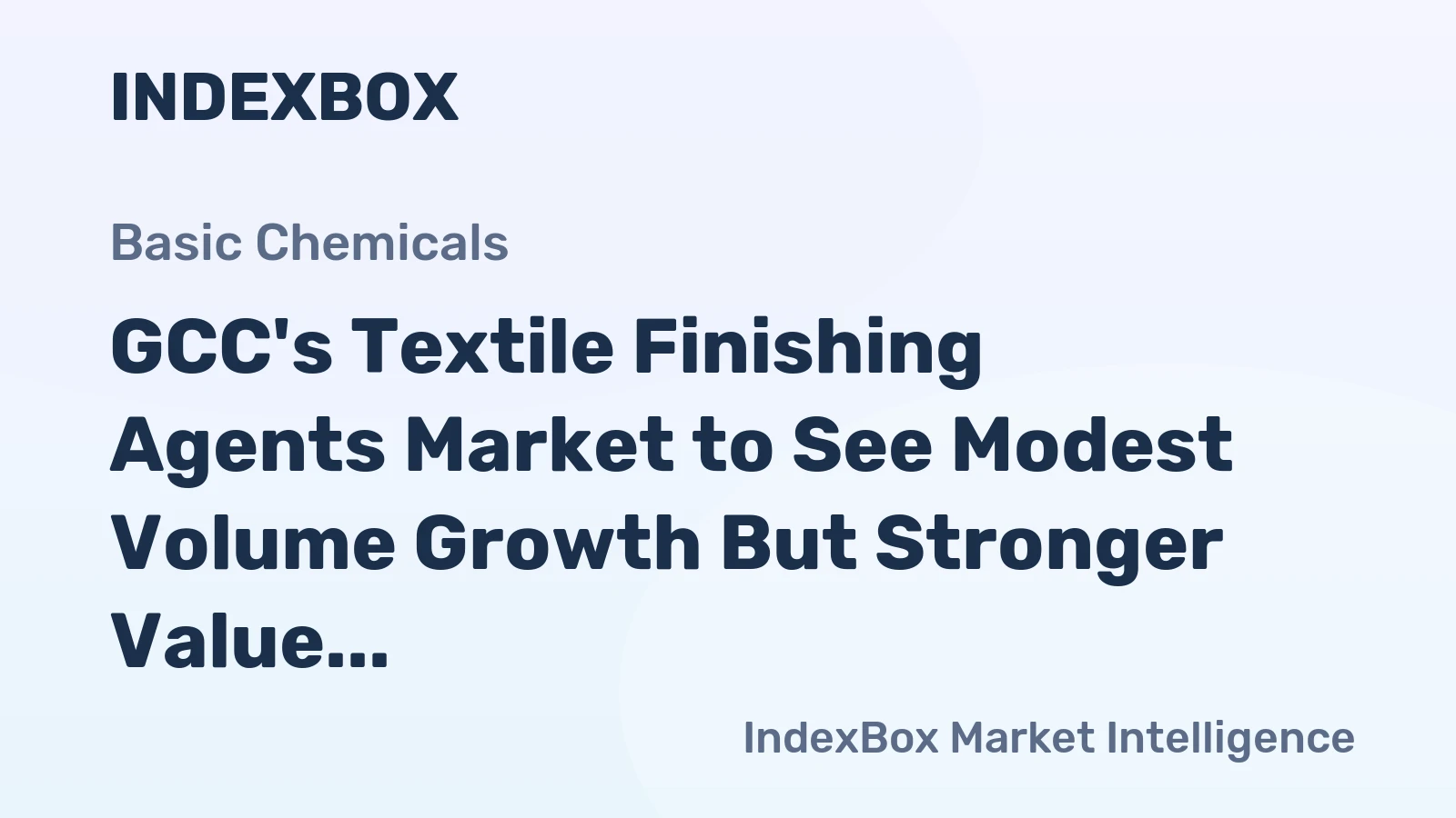 GCC's Textile Finishing Agents Market to See Modest Volume Growth But Stronger Value Expansion Through 2035