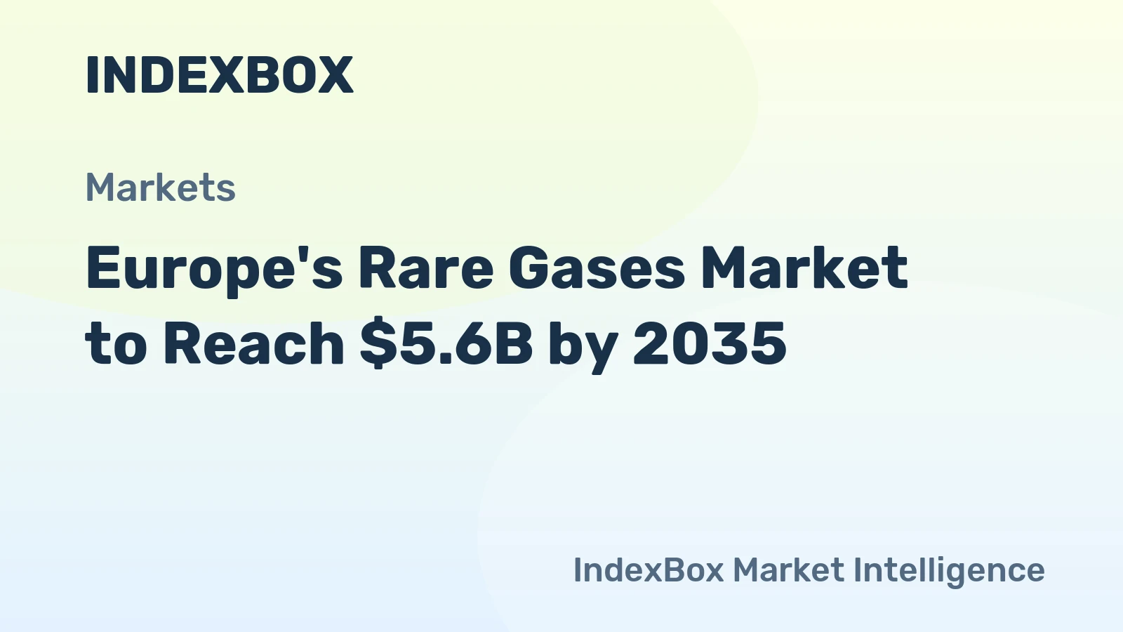 Europe's Rare Gases Market to Reach $5.6B by 2035