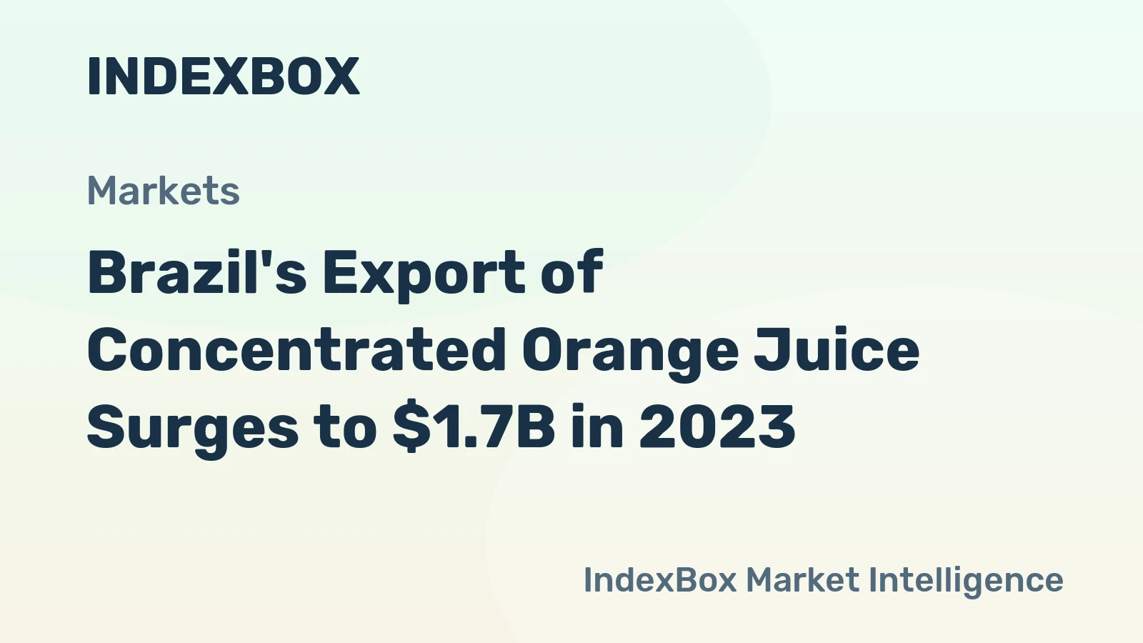 Brazil's Export of Concentrated Orange Juice Surges to $1.7B in 2023