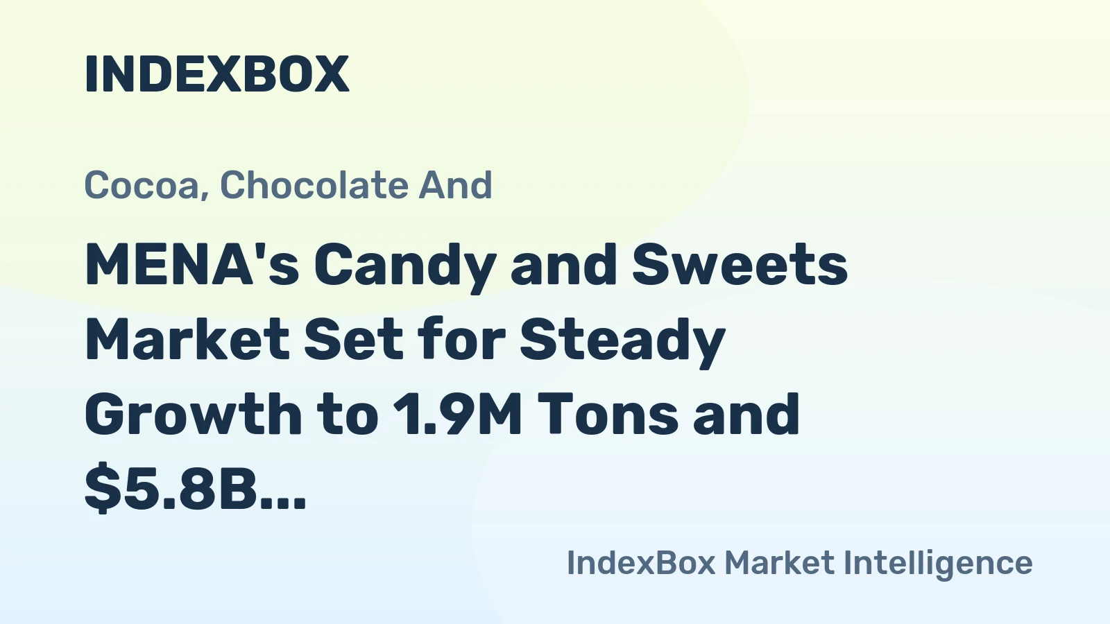 MENA's Candy and Sweets Market Set for Steady Growth to 1.9M Tons and $5.8B