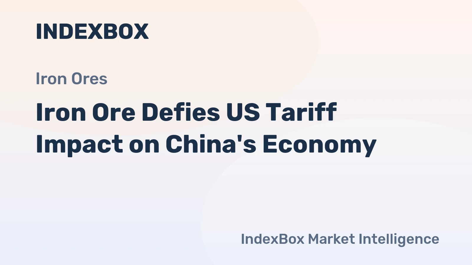 Iron Ore Defies US Tariff Impact on China's Economy