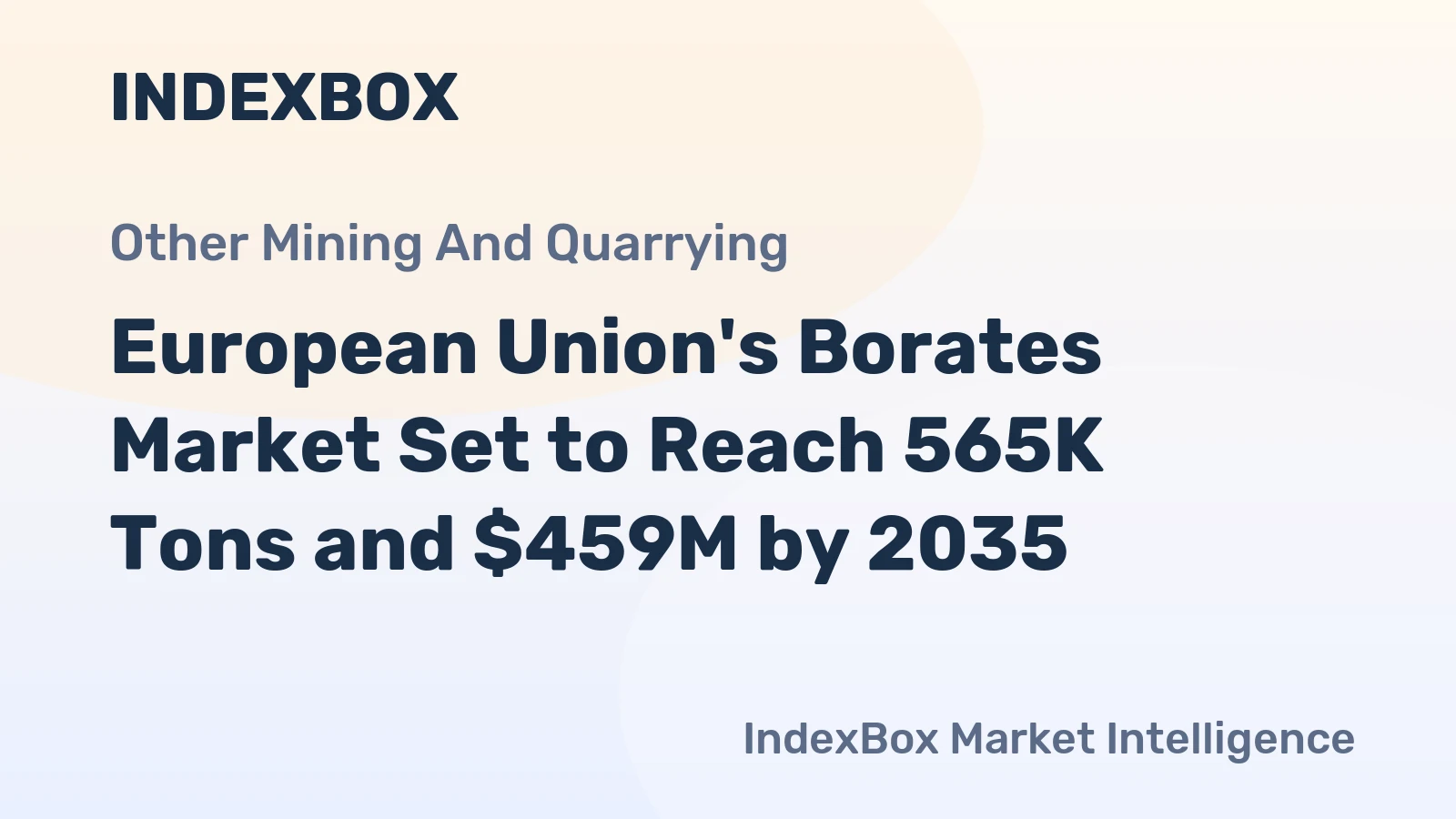 European Union's Borates Market Set to Reach 565K Tons and $459M by 2035