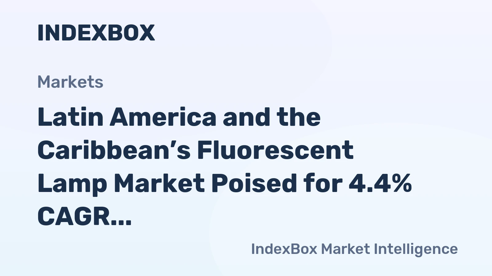 Latin America and the Caribbean’s Fluorescent Lamp Market Poised for 4.4% CAGR Growth Through 2035