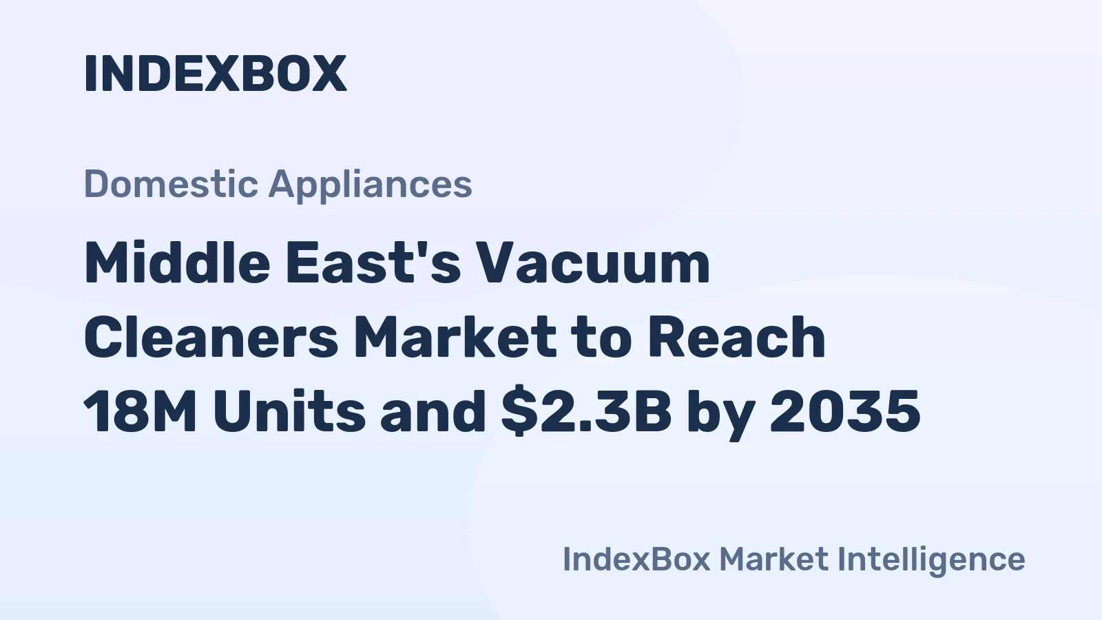 Middle East's Vacuum Cleaners Market to Reach 18M Units and $2.3B by 2035