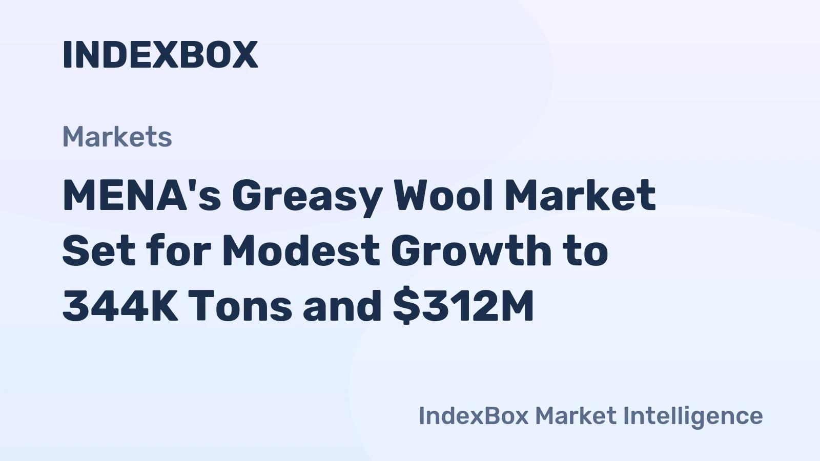 MENA's Greasy Wool Market Set for Modest Growth to 344K Tons and $312M