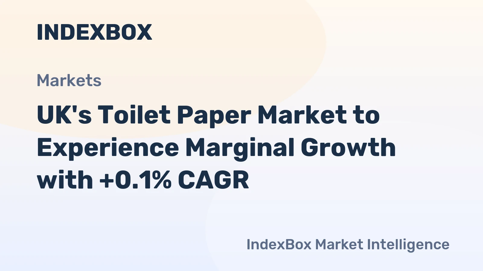 UK's Toilet Paper Market to Experience Marginal Growth with +0.1% CAGR