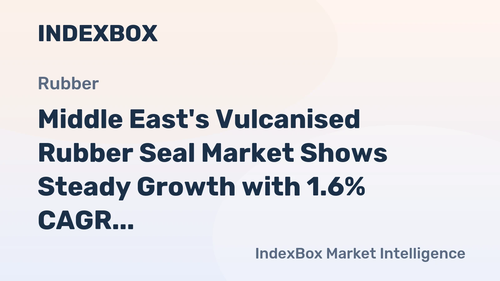 Middle East's Vulcanised Rubber Seal Market Shows Steady Growth with 1.6% CAGR Through 2035