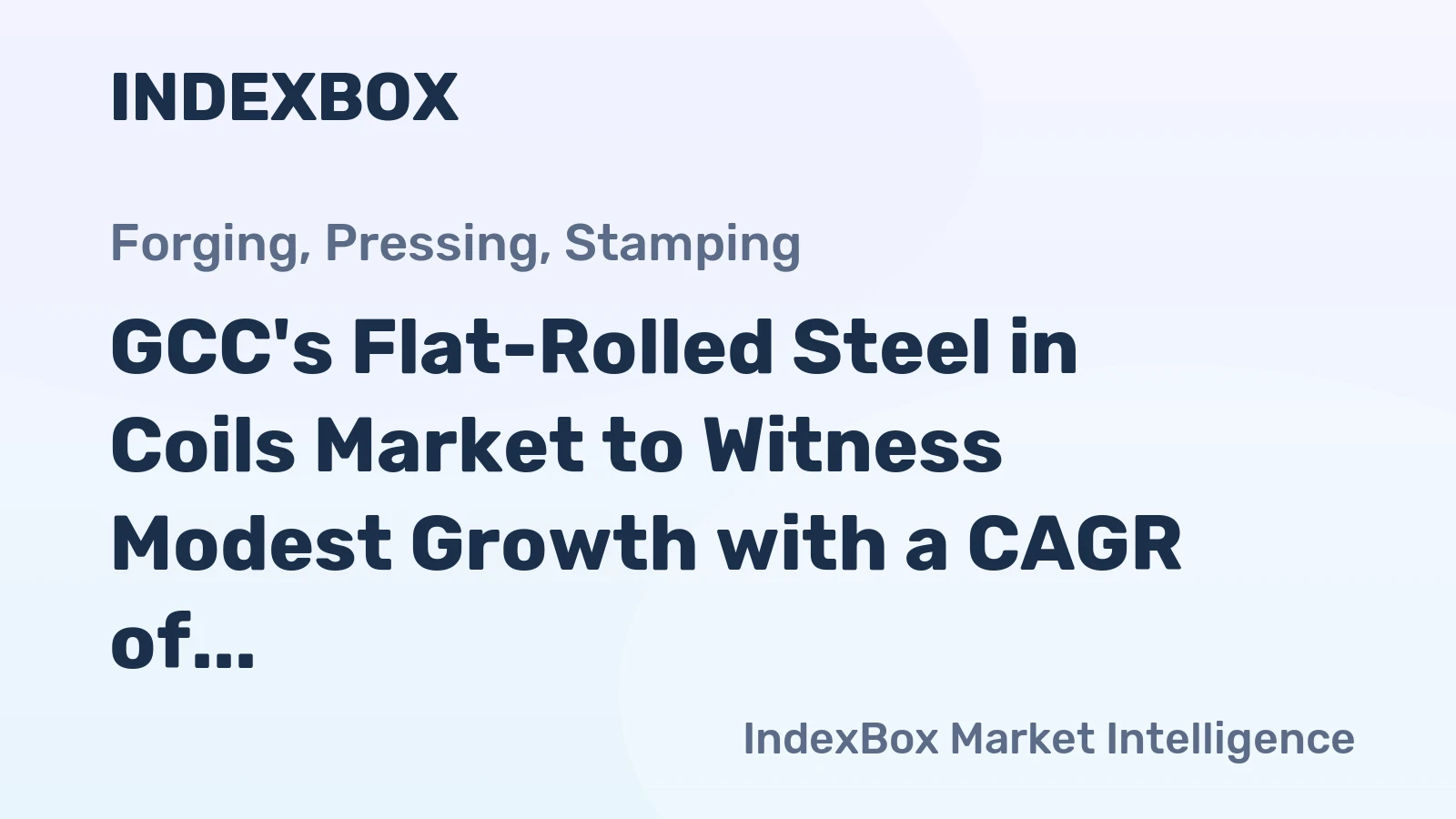 GCC's Flat-Rolled Steel in Coils Market to Witness Modest Growth with a CAGR of +1.6% from 2024 to 2035