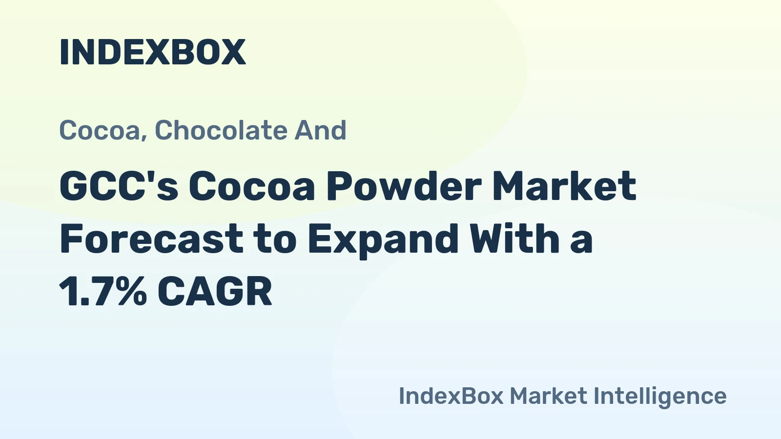 GCC's Cocoa Powder Market Forecast to Expand With a 1.7% CAGR