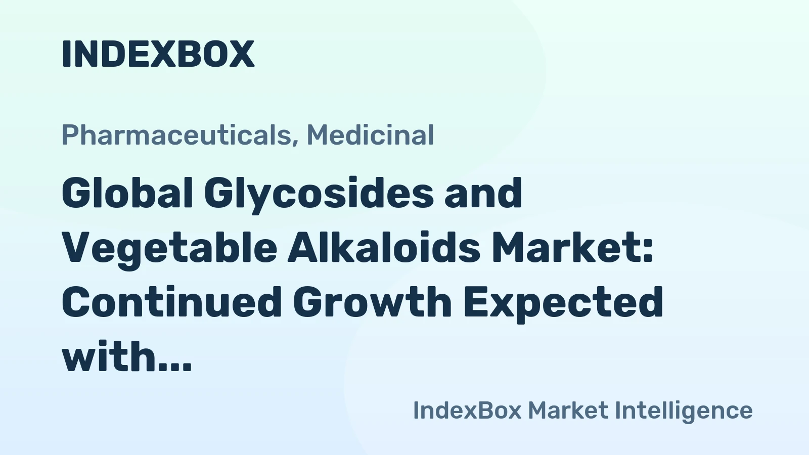 Global Glycosides and Vegetable Alkaloids Market: Continued Growth Expected with 238K tons in Volume and $16.4B in Value by 2035