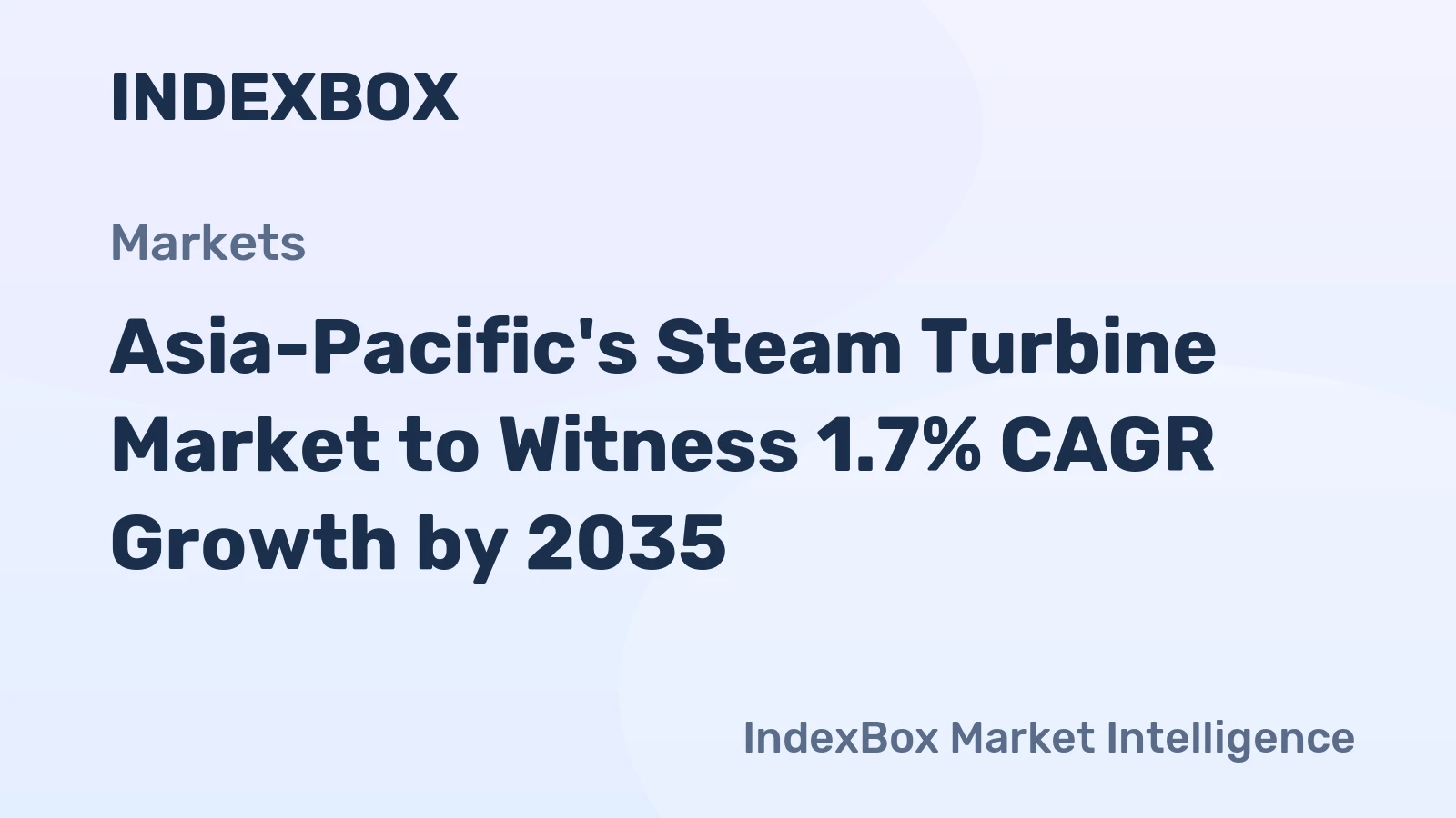 Asia-Pacific's Steam Turbine Market to Witness 1.7% CAGR Growth by 2035