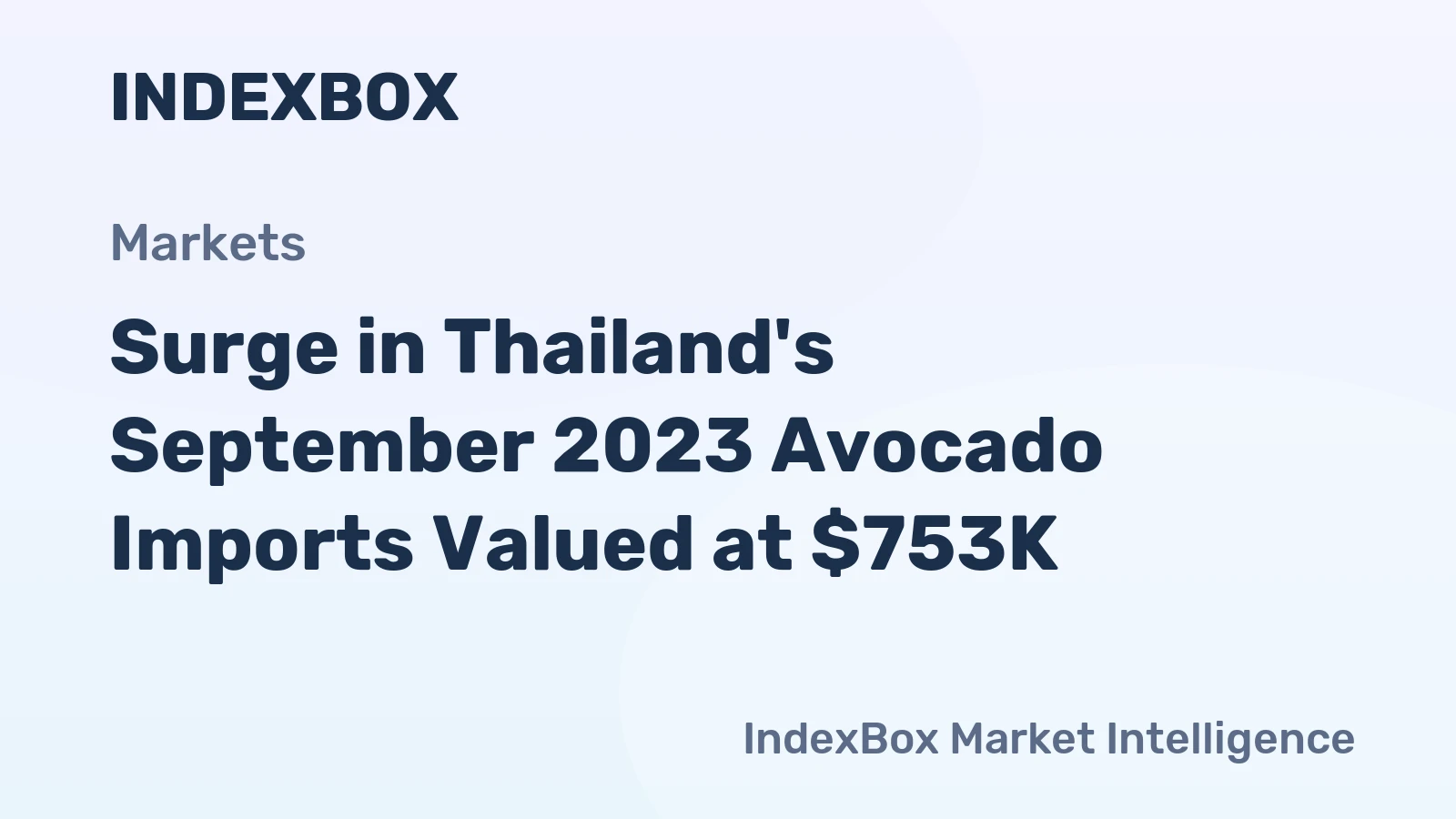 Surge in Thailand's September 2023 Avocado Imports Valued at $753K
