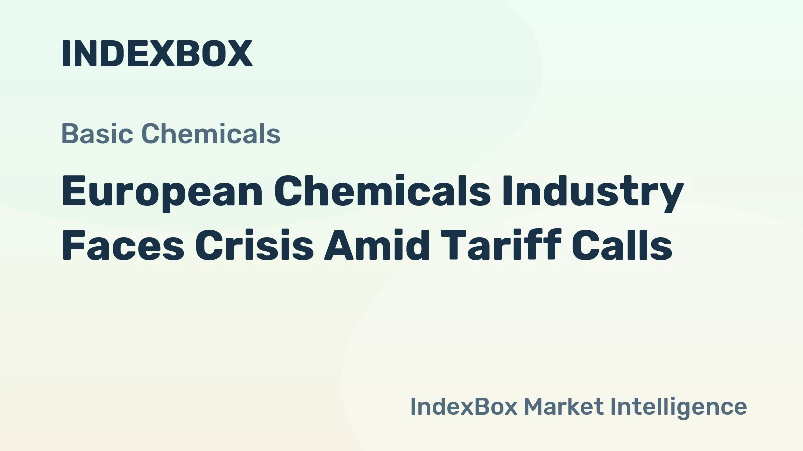 European Chemicals Industry Faces Crisis Amid Tariff Calls