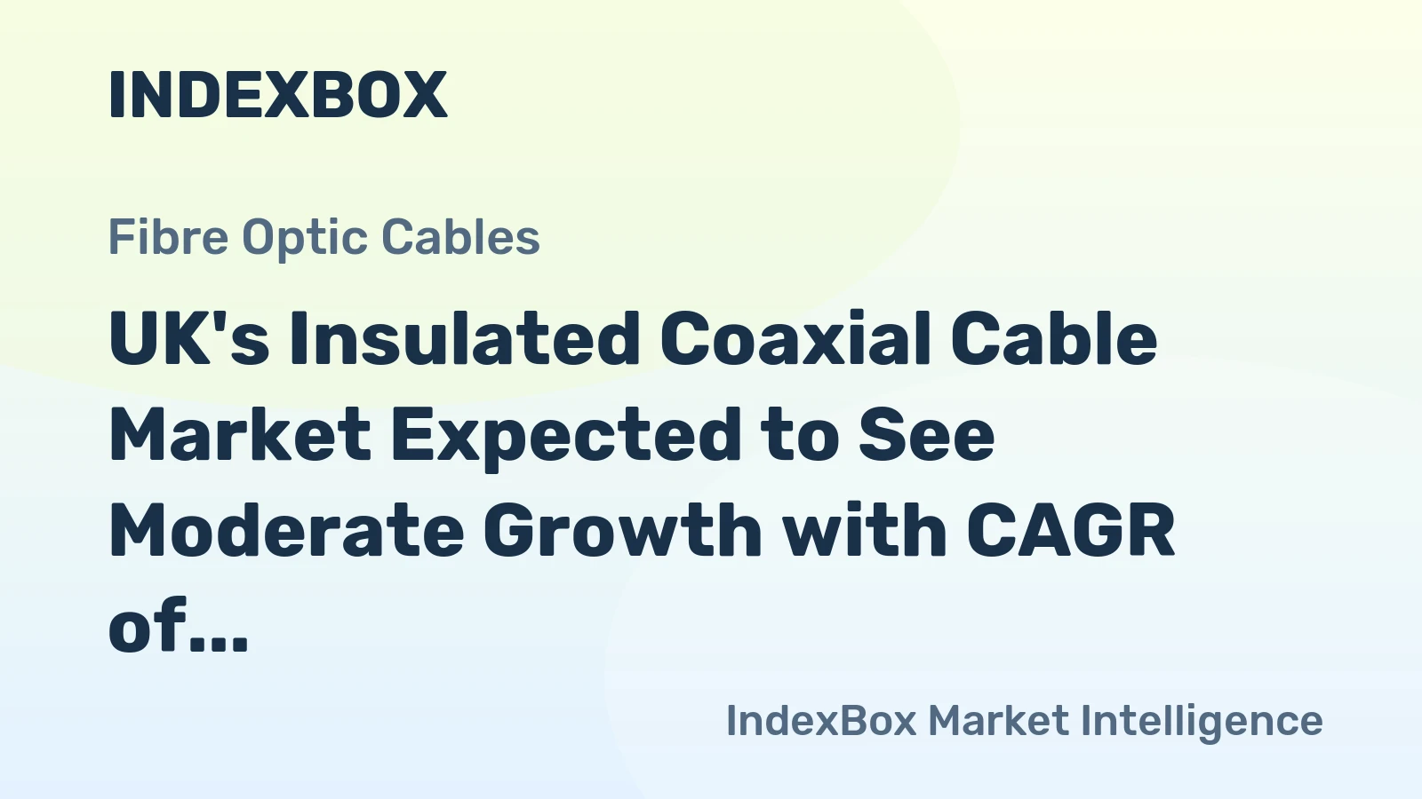 UK's Insulated Coaxial Cable Market Expected to See Moderate Growth with CAGR of +1.5% Over Next Decade