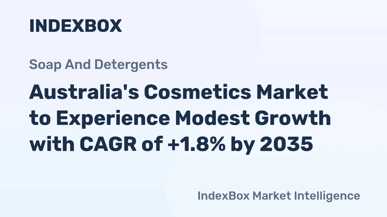 Australia's Cosmetics Market to Experience Modest Growth with CAGR of +1.8% by 2035