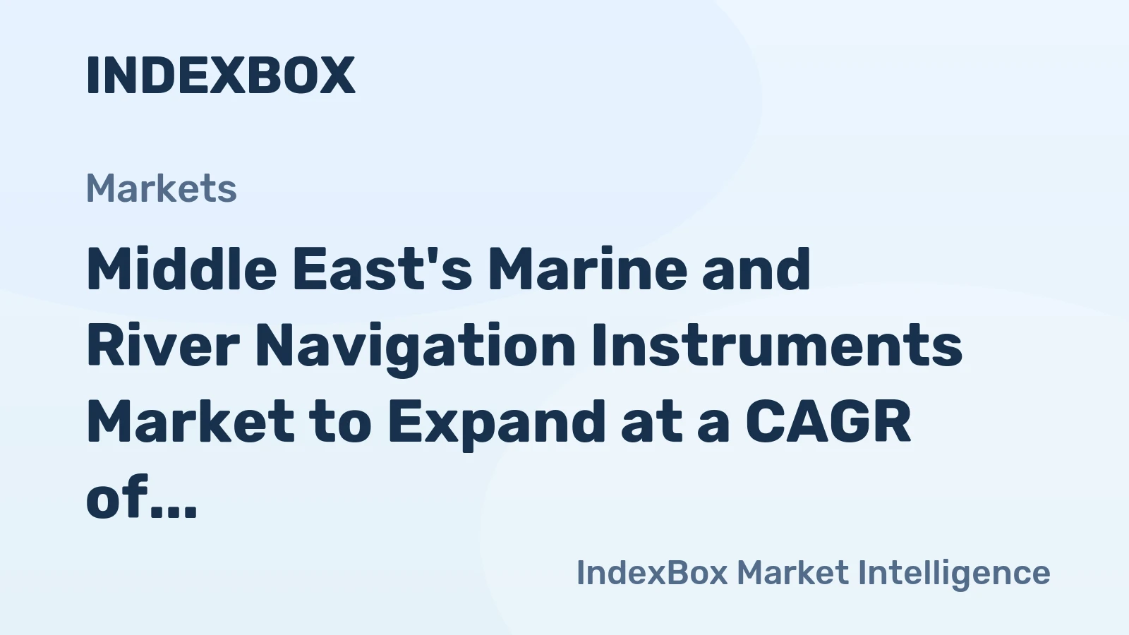 Middle East's Marine and River Navigation Instruments Market to Expand at a CAGR of +1.3% through 2035