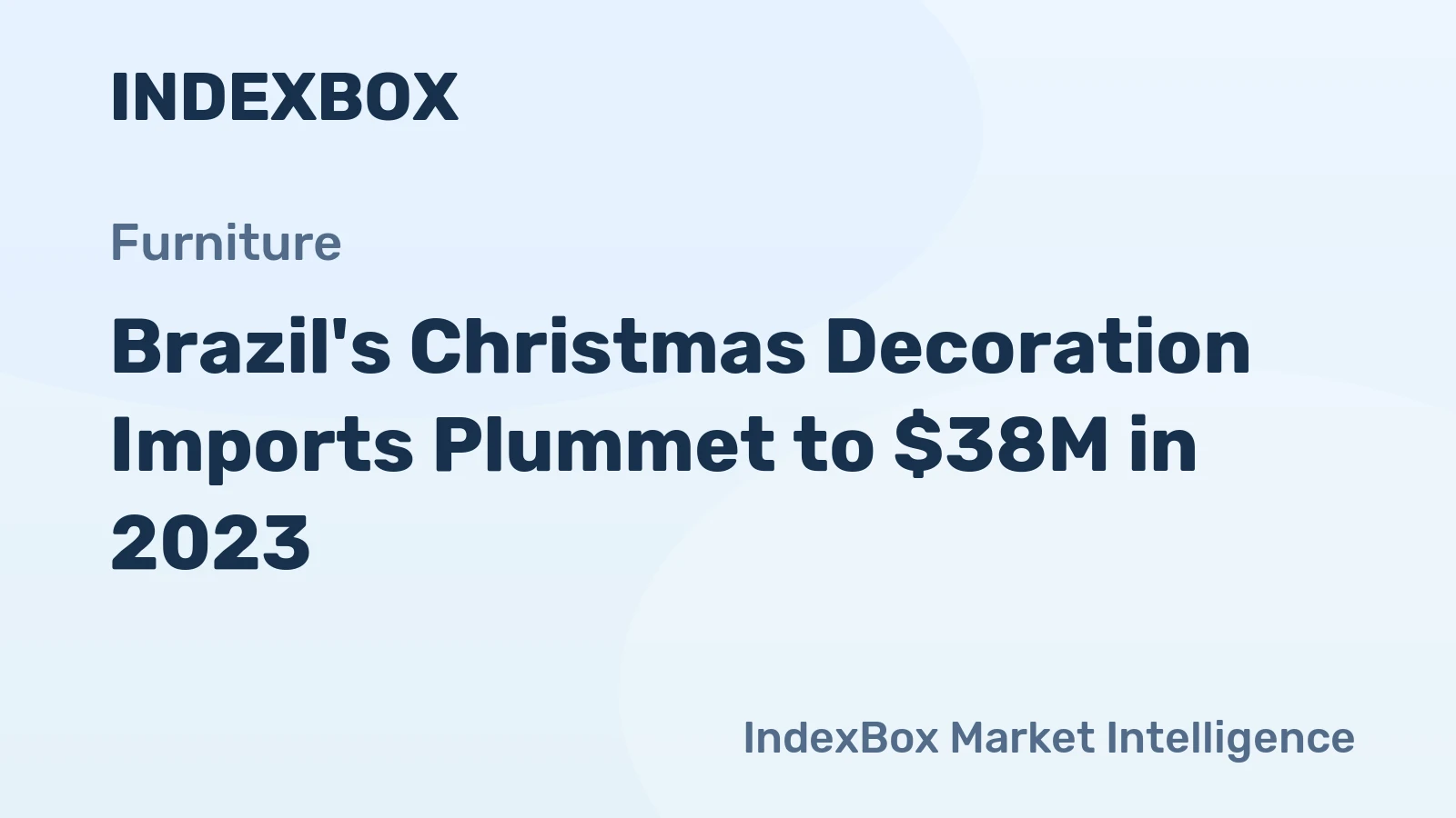 Brazil's Christmas Decoration Imports Plummet to $38M in 2023