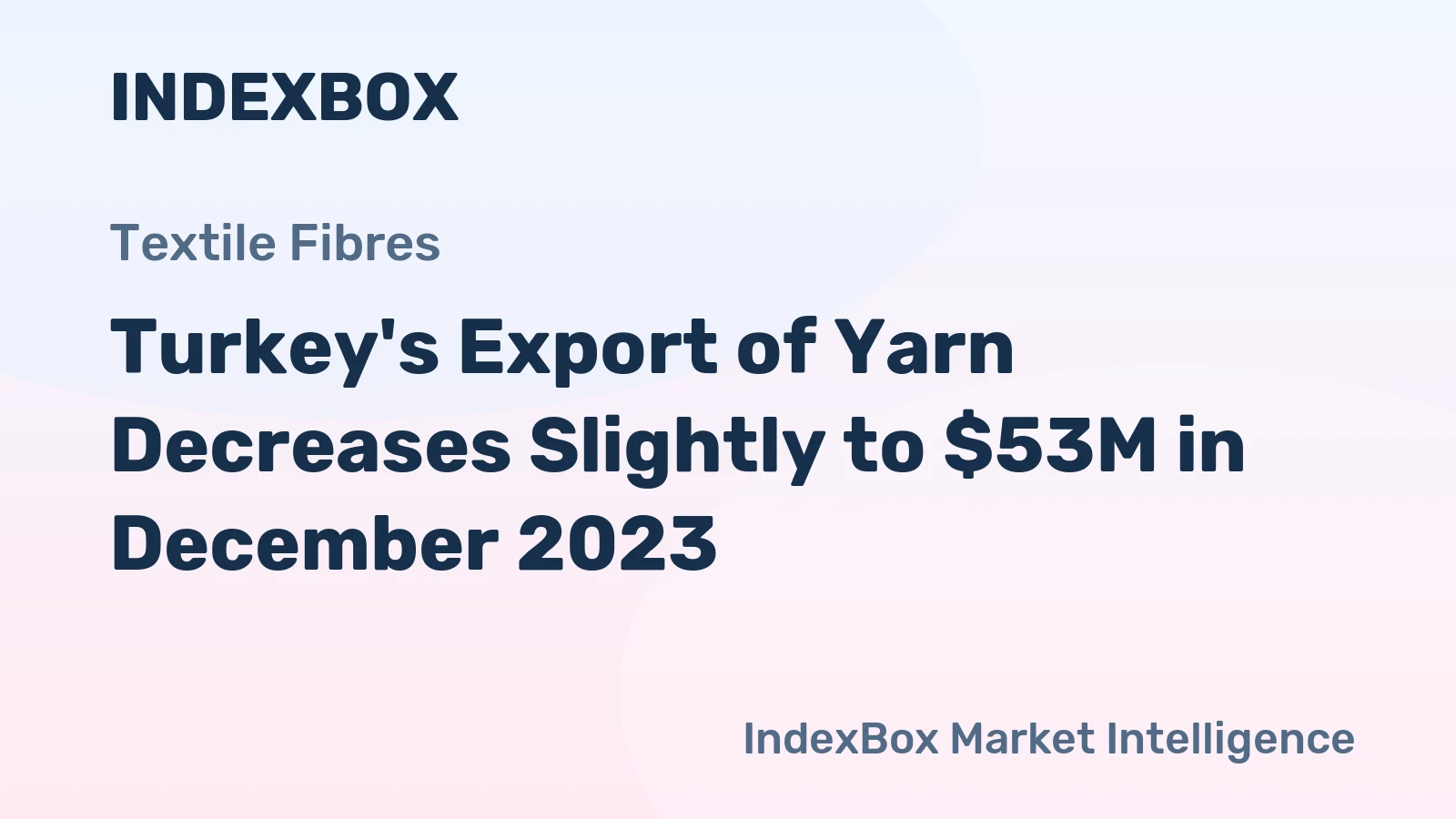 Turkey's Export of Yarn Decreases Slightly to $53M in December 2023