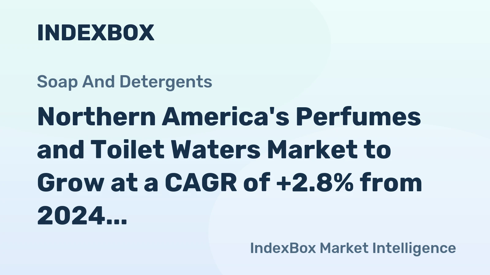 Northern America's Perfumes and Toilet Waters Market to Grow at a CAGR of +2.8% from 2024 to 2035