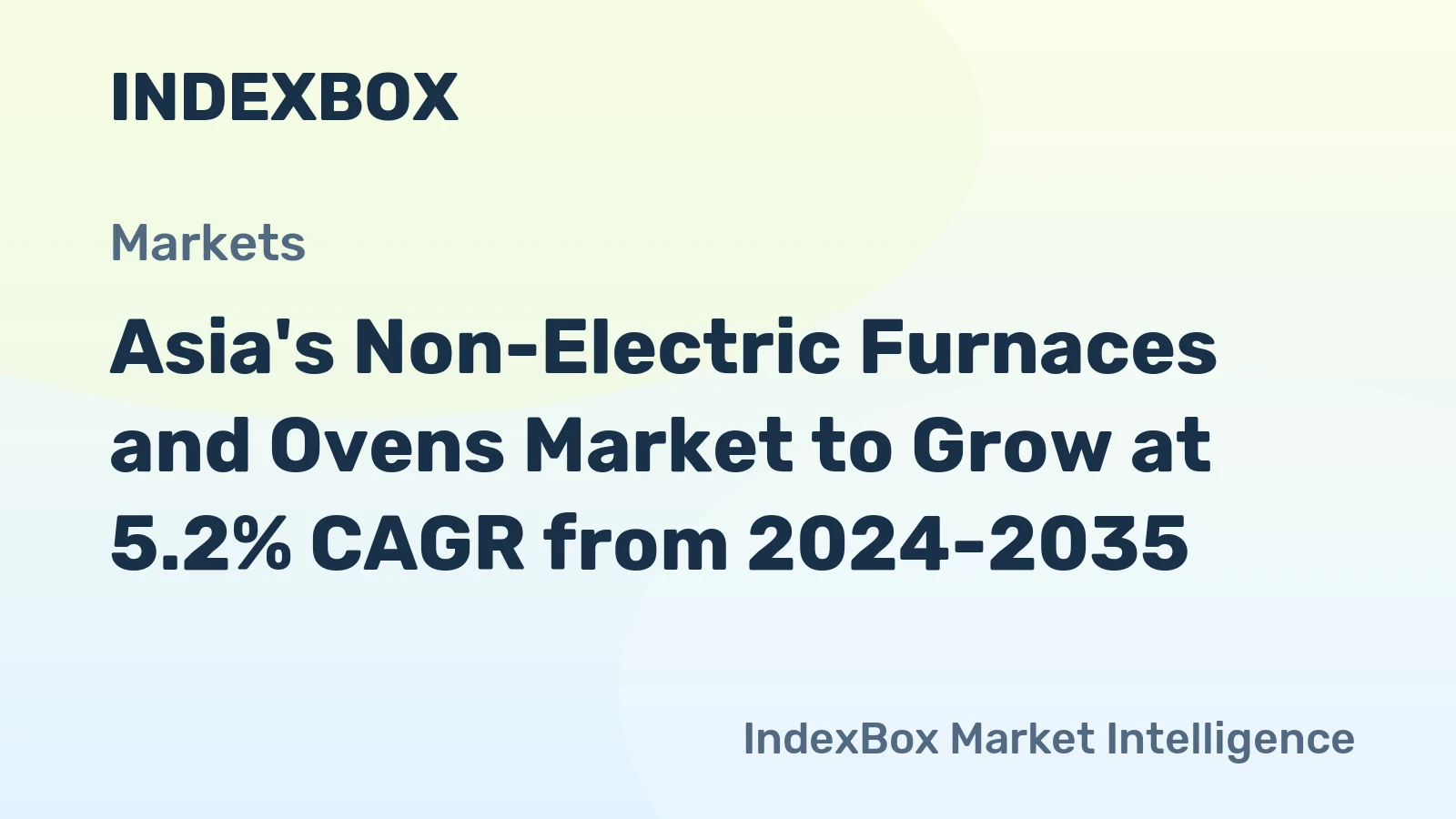 Asia's Non-Electric Furnaces and Ovens Market to Grow at 5.2% CAGR from 2024-2035