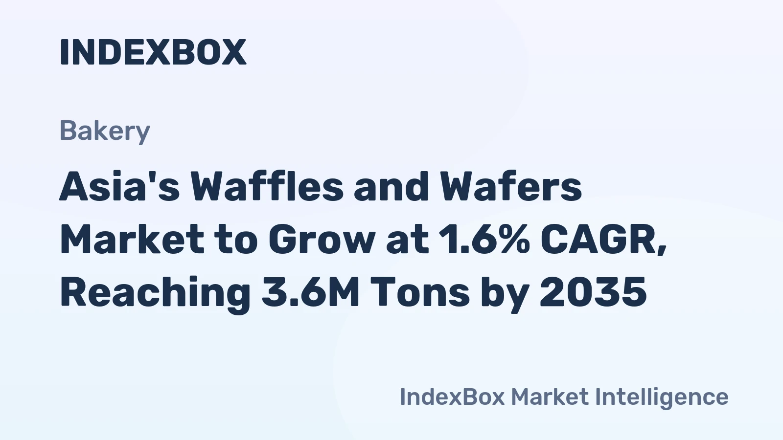 Asia's Waffles and Wafers Market to Grow at 1.6% CAGR, Reaching 3.6M Tons by 2035