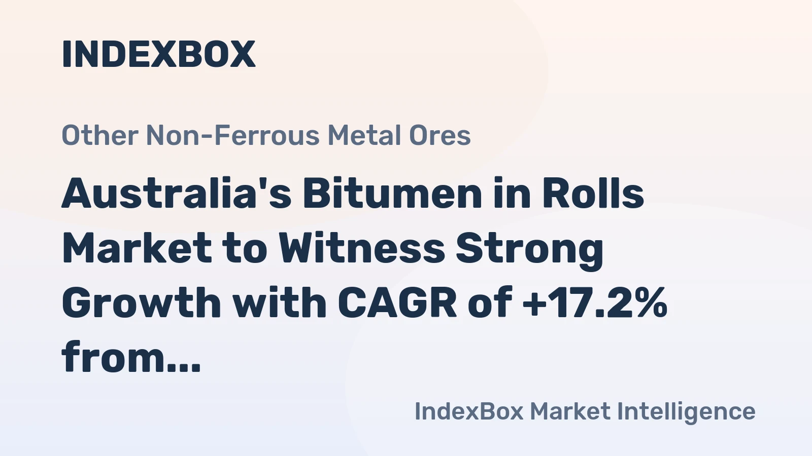 Australia's Bitumen in Rolls Market to Witness Strong Growth with CAGR of +17.2% from 2024 to 2035