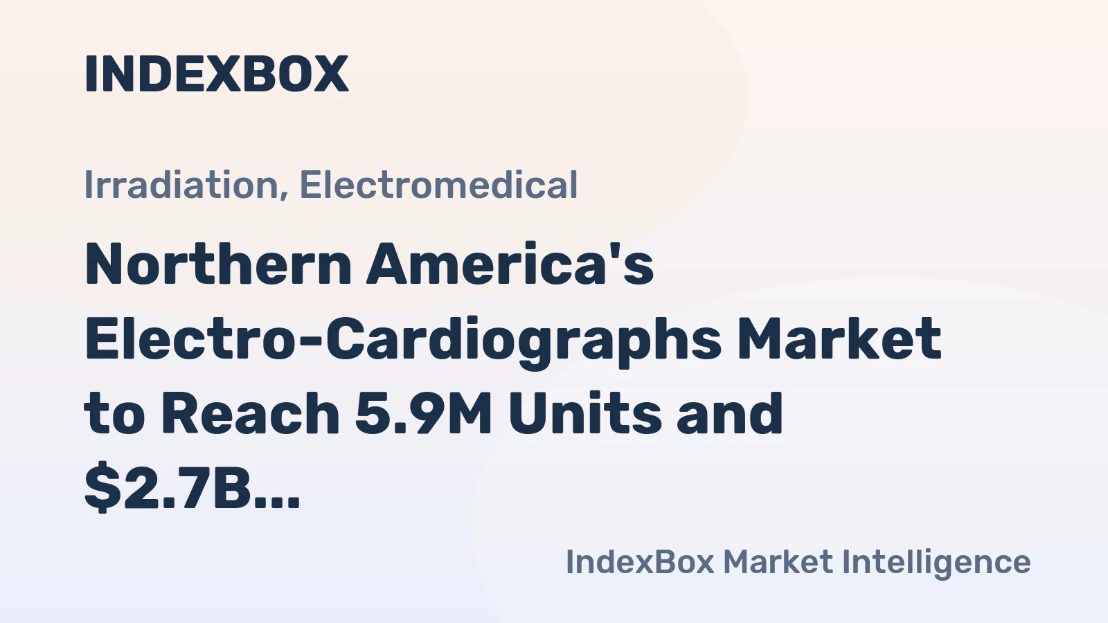 Northern America's Electro-Cardiographs Market to Reach 5.9M Units and $2.7B by 2035