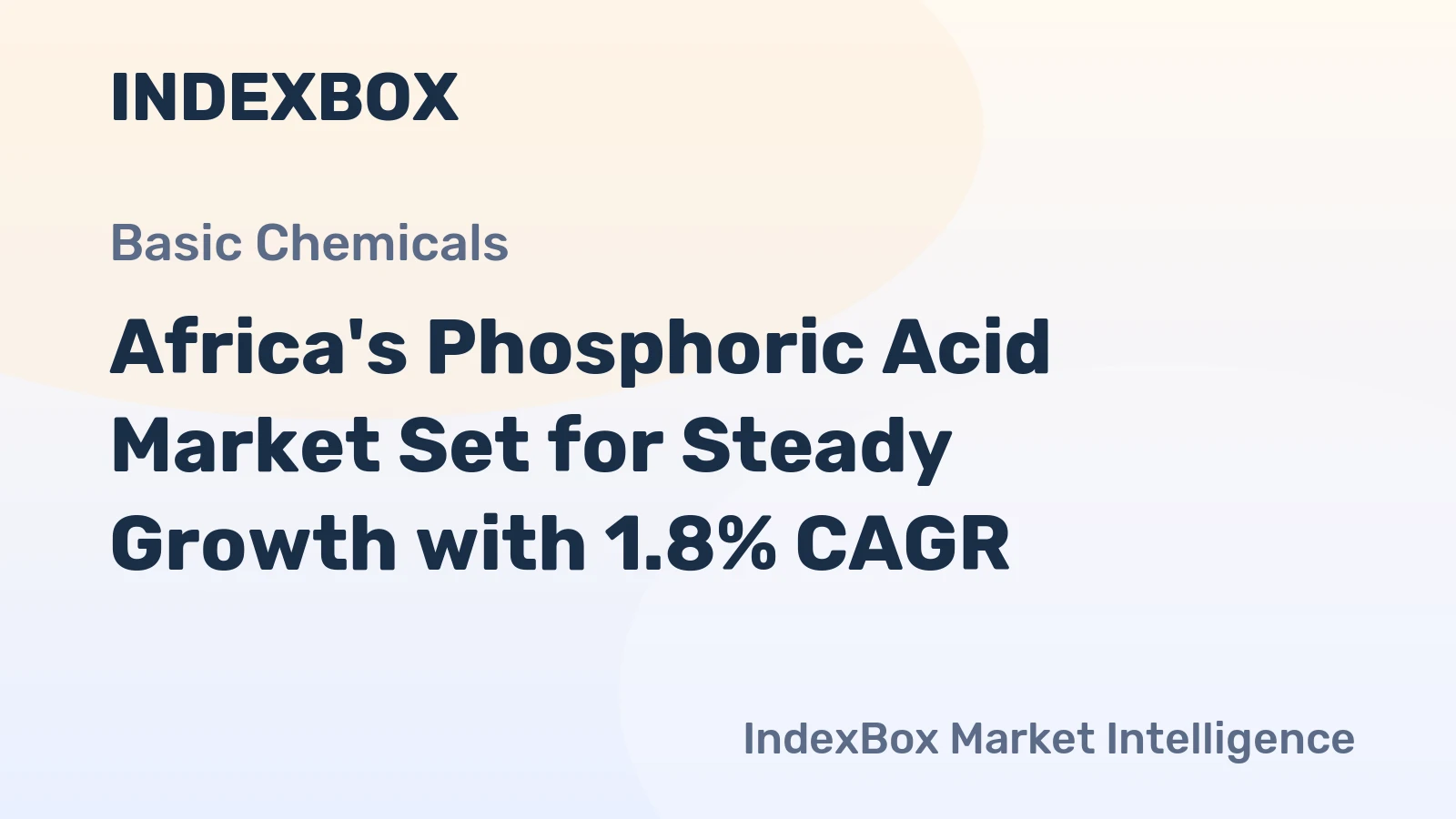 Africa's Phosphoric Acid Market Set for Steady Growth with 1.8% CAGR