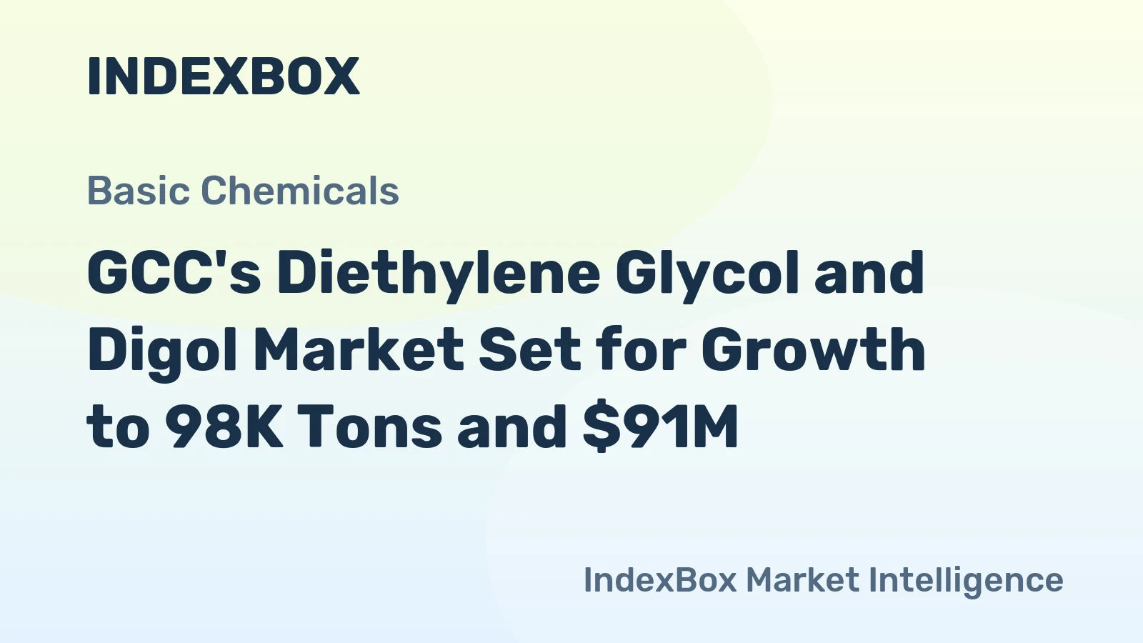 GCC's Diethylene Glycol and Digol Market Set for Growth to 98K Tons and $91M