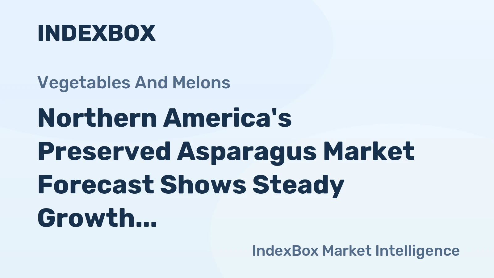 Northern America's Preserved Asparagus Market Forecast Shows Steady Growth with a 1.4% CAGR in Value