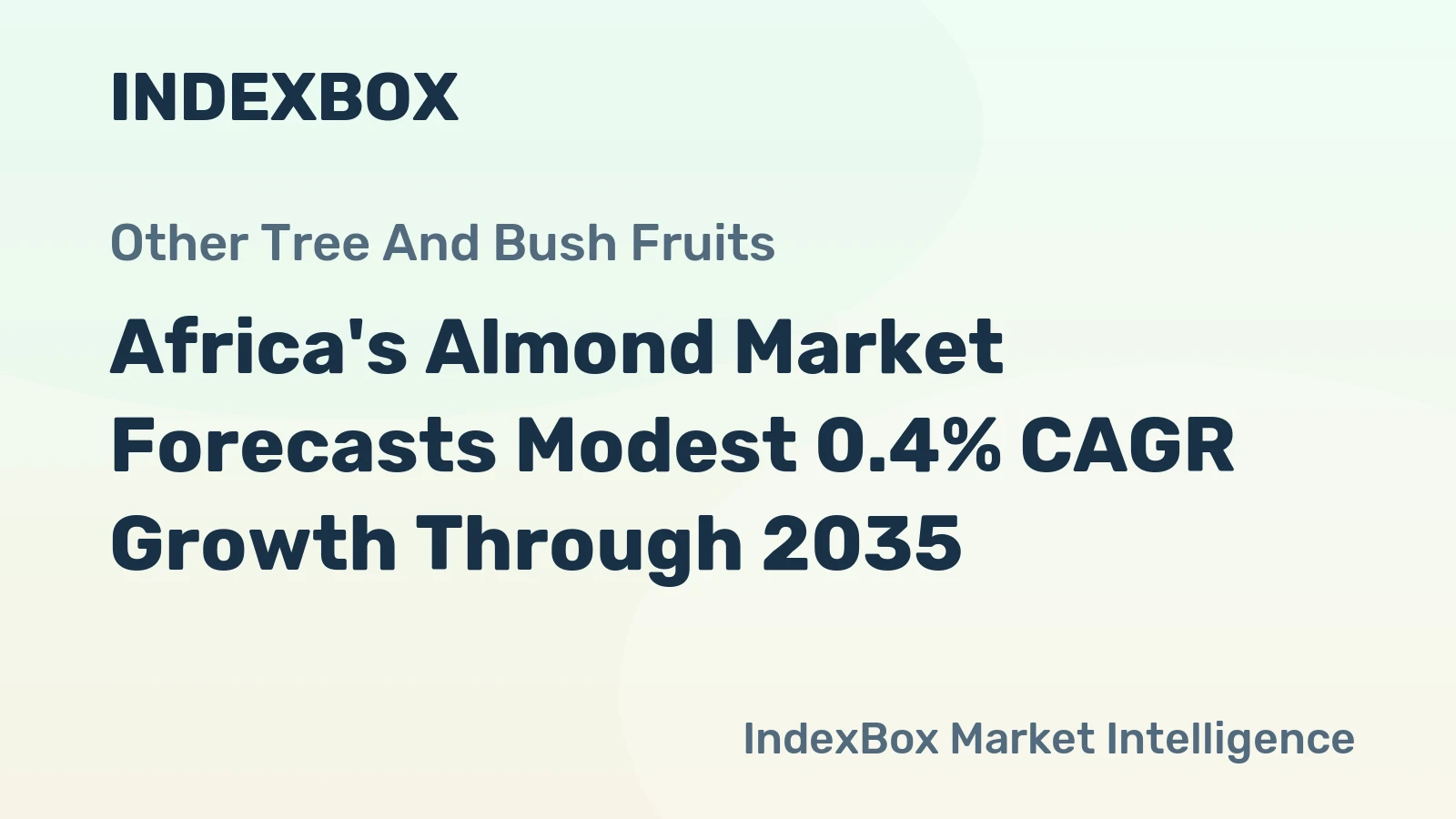 Africa's Almond Market Forecasts Modest 0.4% CAGR Growth Through 2035