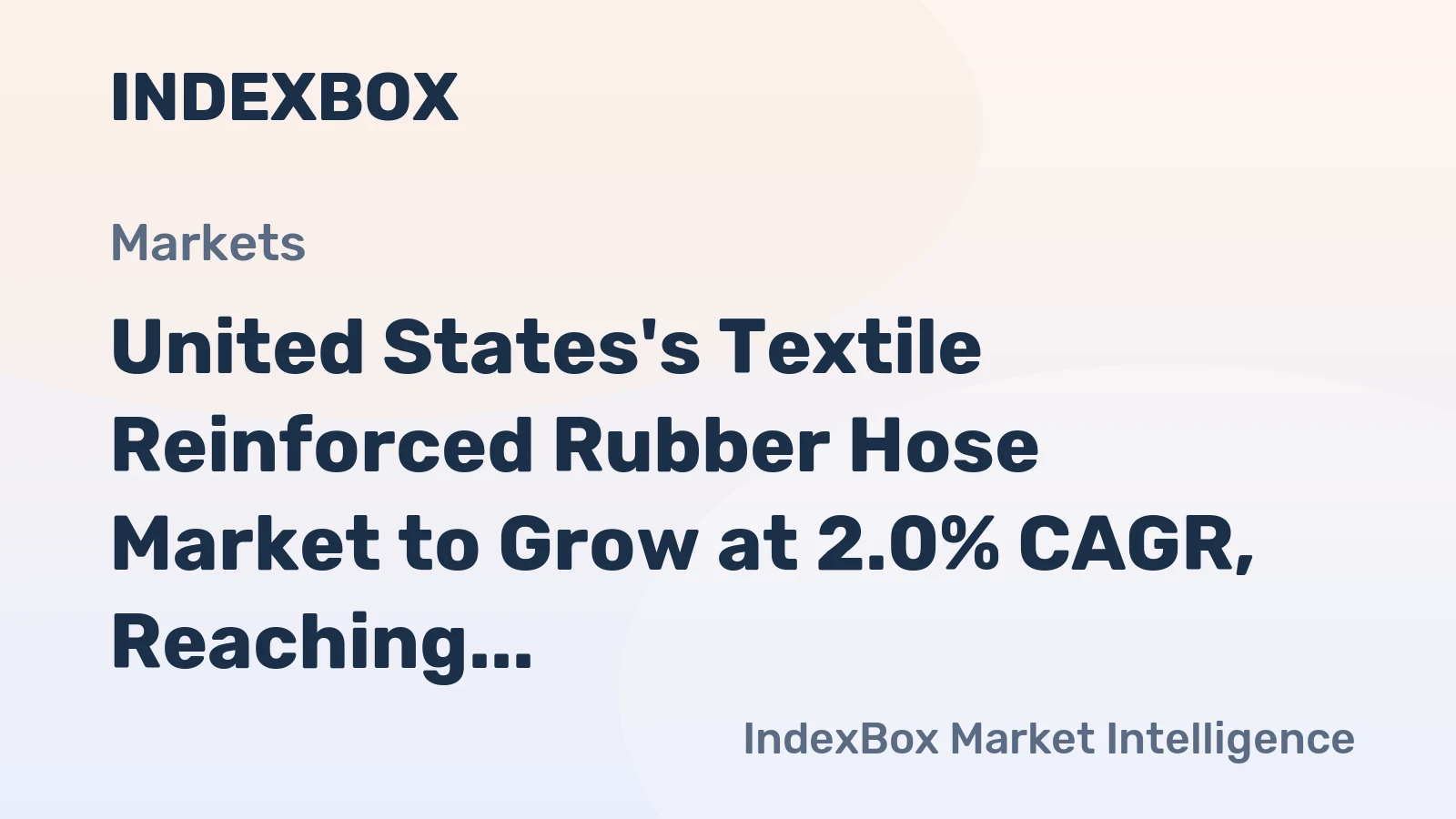 United States's Textile Reinforced Rubber Hose Market to Grow at 2.0% CAGR, Reaching 109K Tons by 2035