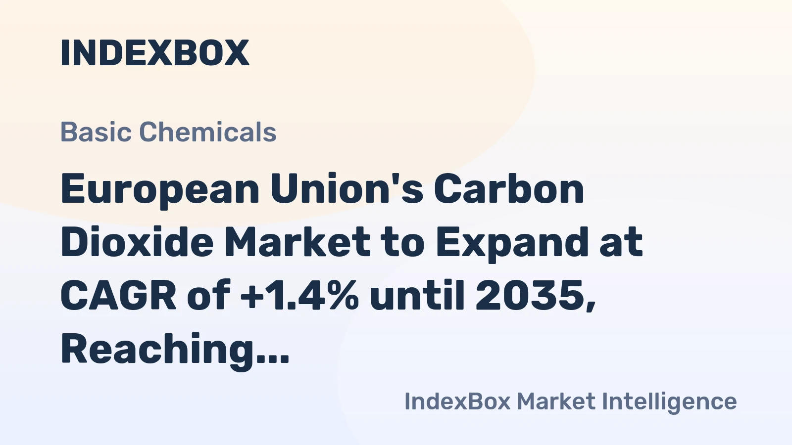 European Union's Carbon Dioxide Market to Expand at CAGR of +1.4% until 2035, Reaching 7.1M Tons