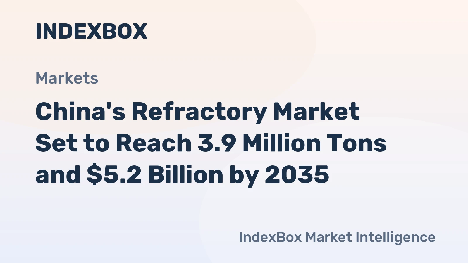 China's Refractory Market Set to Reach 3.9 Million Tons and $5.2 Billion by 2035