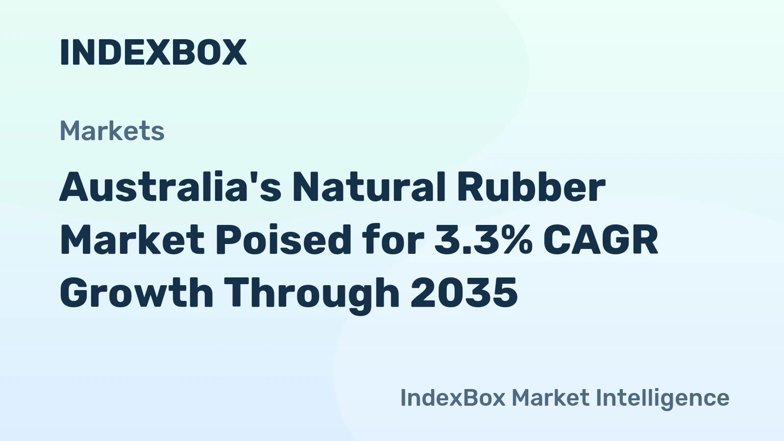 Australia's Natural Rubber Market Poised for 3.3% CAGR Growth Through 2035