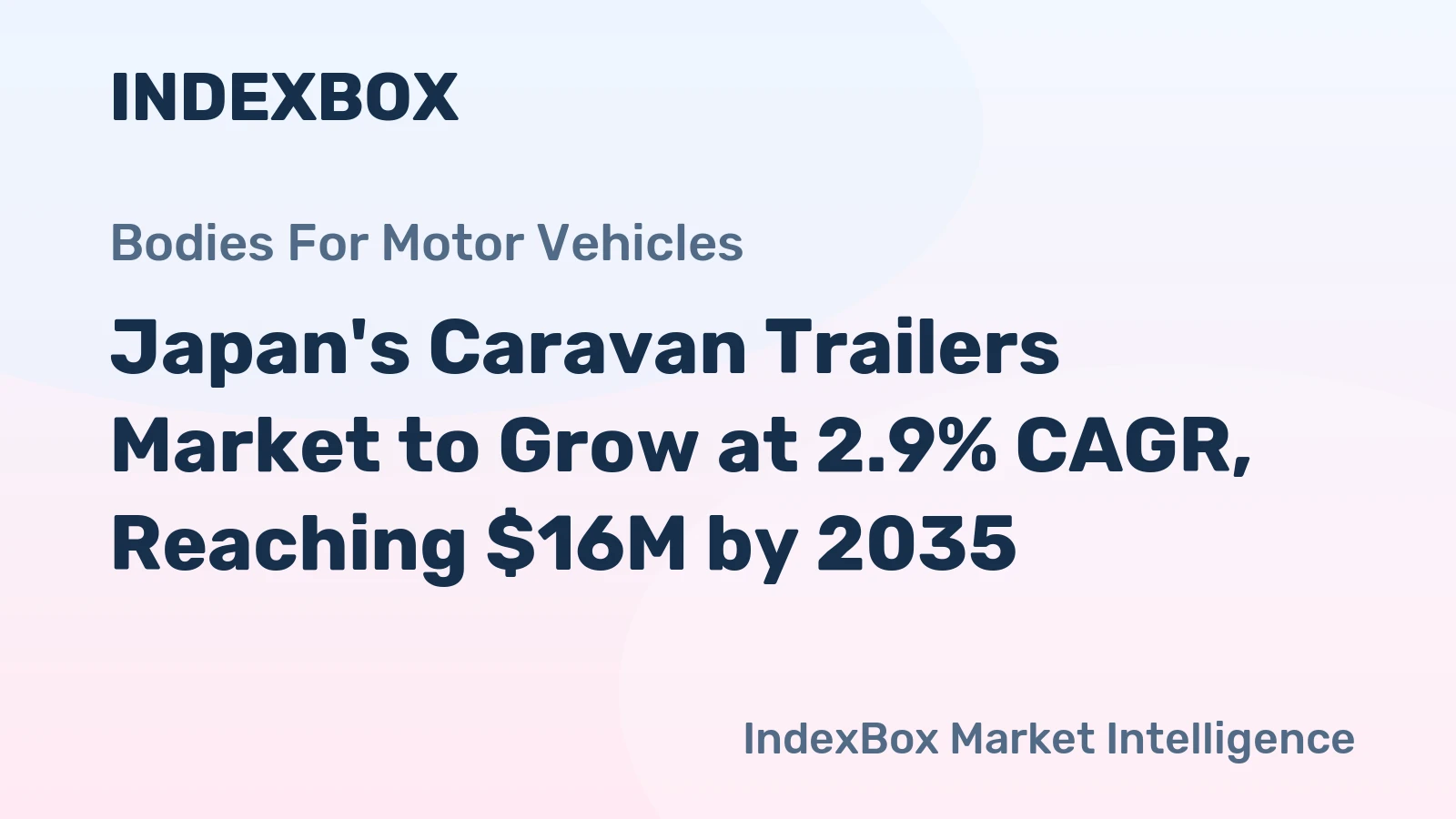 Japan's Caravan Trailers Market to Grow at 2.9% CAGR, Reaching $16M by 2035