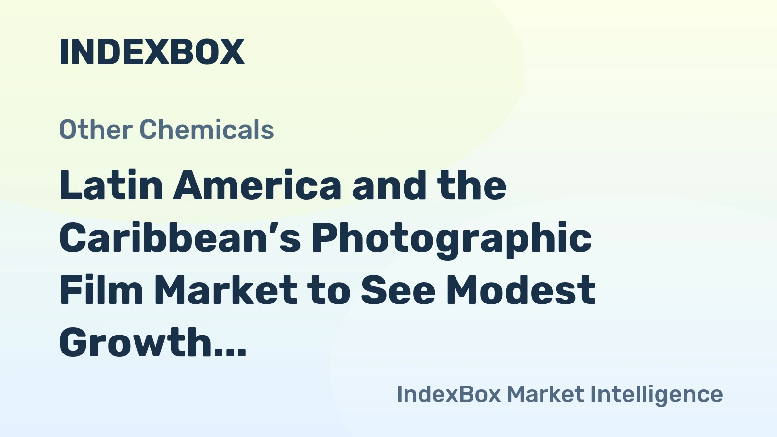 Latin America and the Caribbean’s Photographic Film Market to See Modest Growth with a 1.2% CAGR